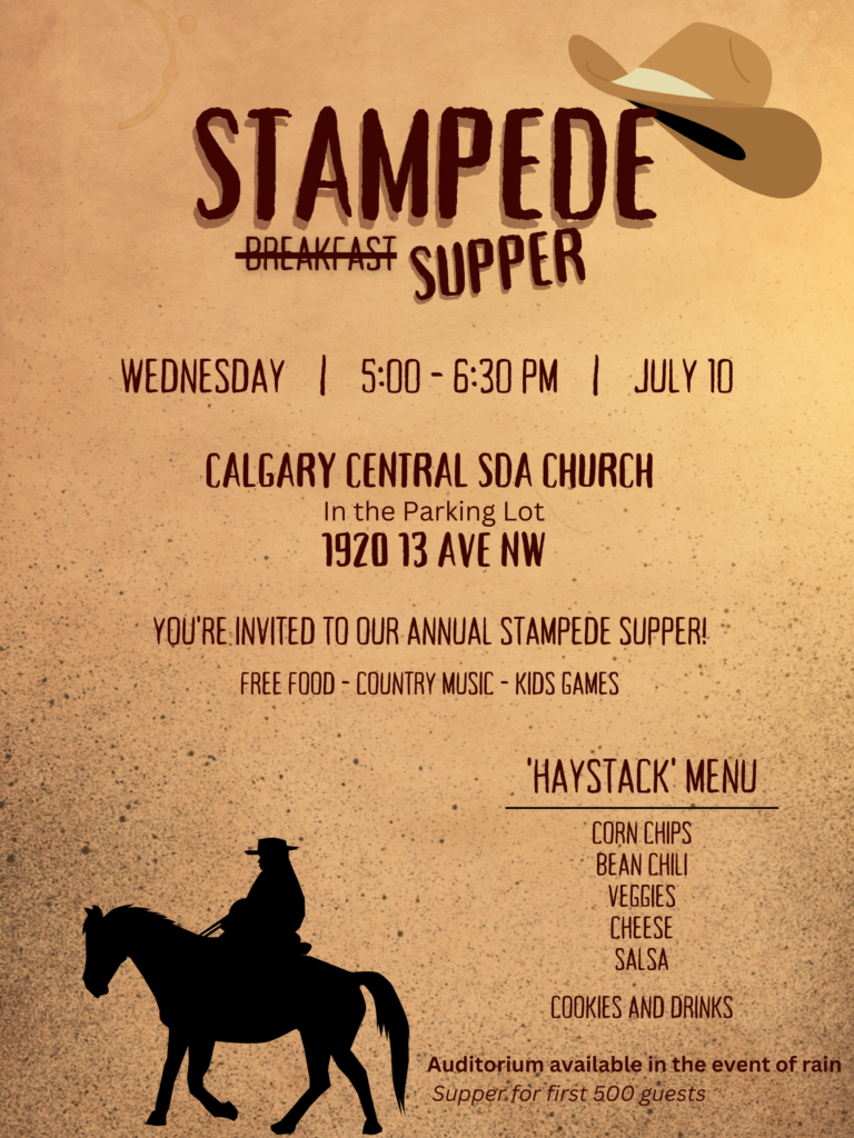 Calgary Central SDA – Stampede Supper - Stampede Breakfast 2025